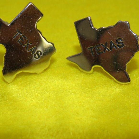 Accessories | Texas Shaped Silver Toned Cufflinks | Poshmark